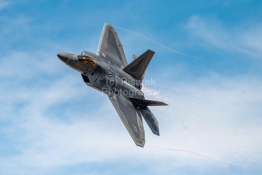 Lockheed Martin F-22 Raptor by Pisarek Photography Wall Art