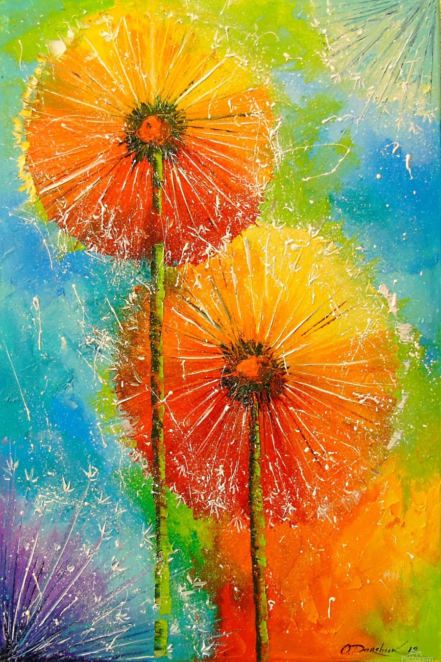 Dandelions by Olha Darchuk Wall Art