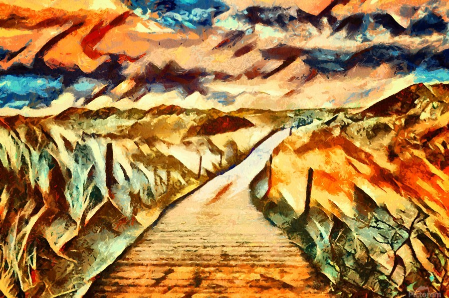 painting expressive colors texture by Shamudy Wall Art