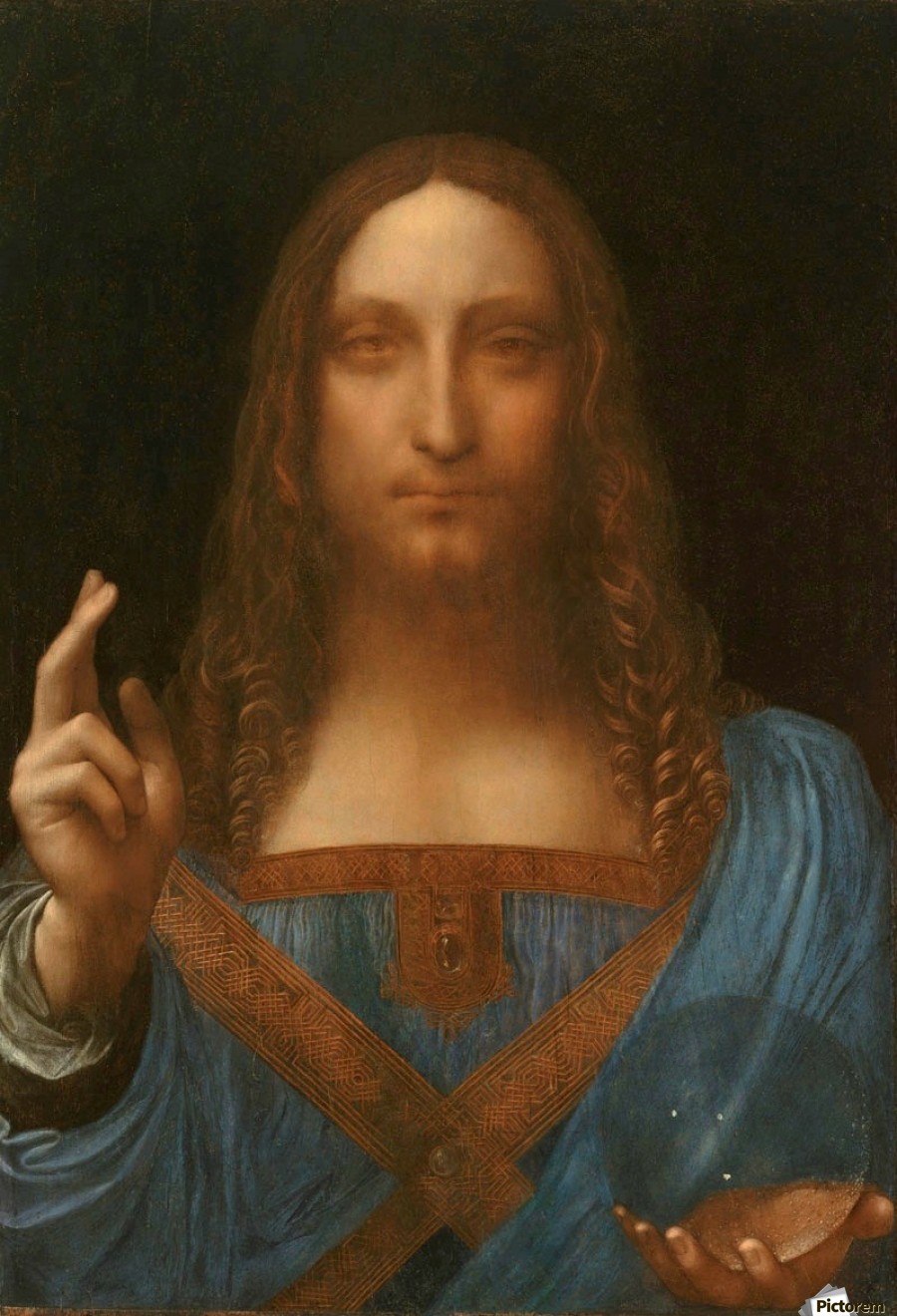 Salvator Mundi by Francisco de Zurbaran Wall Art