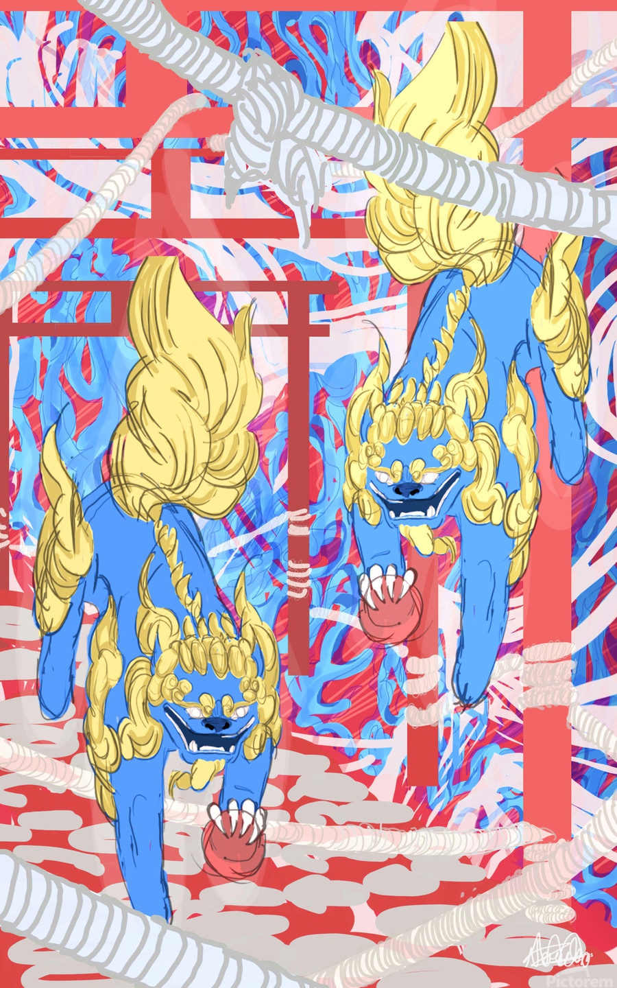 Komainu by Nevenka Morozin Wall Art