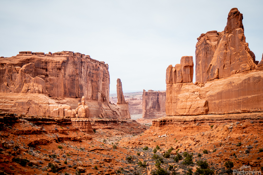 Arches National Park in Utah - famous landmark by Erik Lattwein Wall Art
