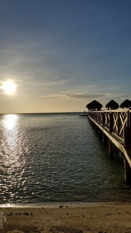 long walk beach by Michael Brown Wall Art