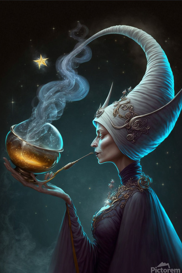 fairy godmother smoke series 3 by Neurosopher Wall Art