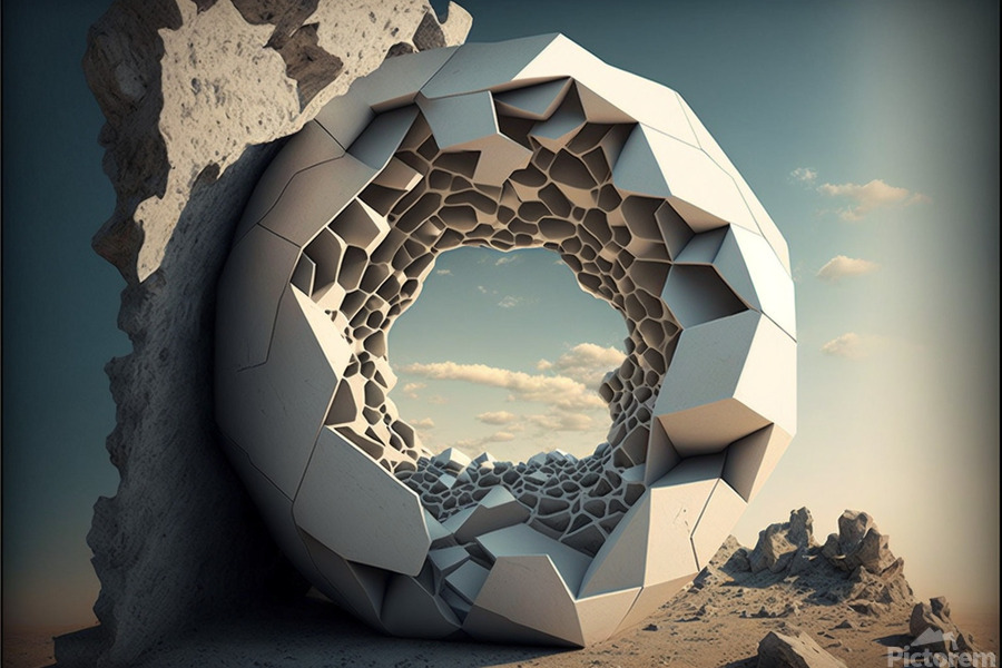 surreal hyperrealism nature 5 by Neurosopher Wall Art