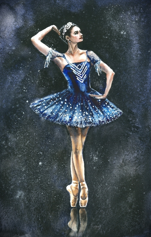 Blue Dancer by Eara Wall Art