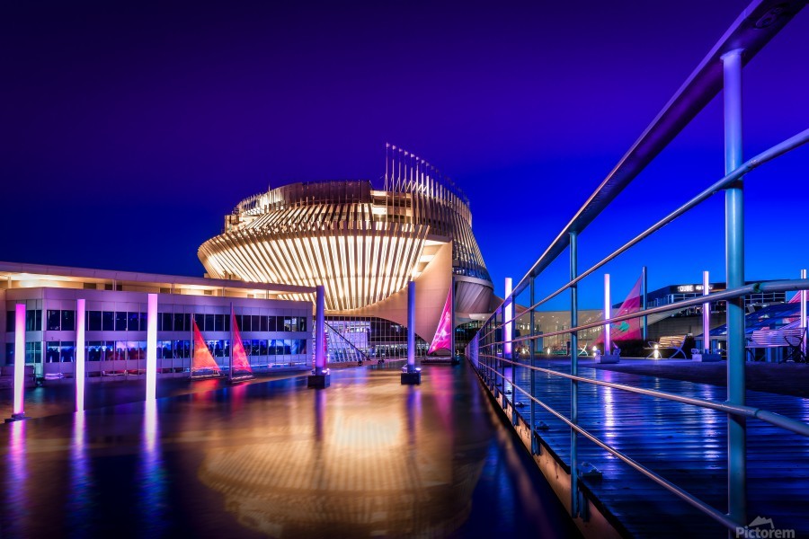 Montreal Casino At Night by Telly Goumas Wall Art