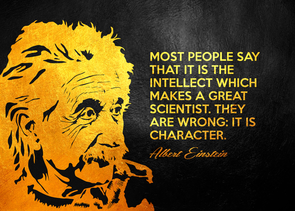 Albert Einstein Character Motivational Wall Art by ABConcepts Wall Art