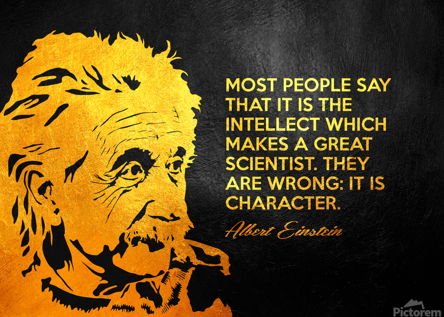 Albert Einstein Character Motivational Wall Art by ABConcepts Wall Art