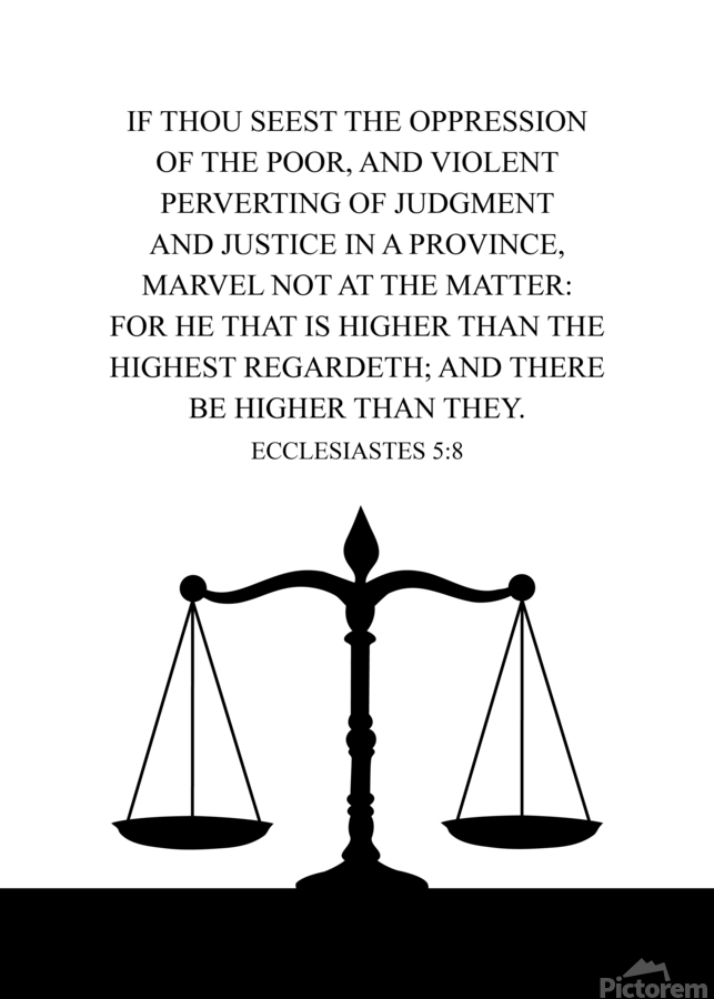 Ecclesiastes 5:8 Bible Verse Wall Art by ABConcepts Wall Art