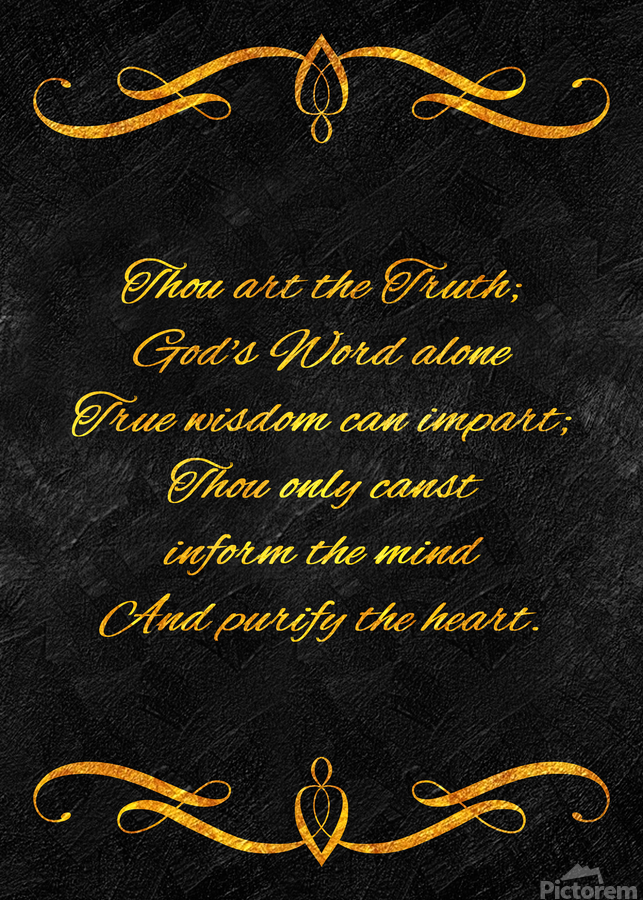 God Is Truth gold by ABConcepts Wall Art