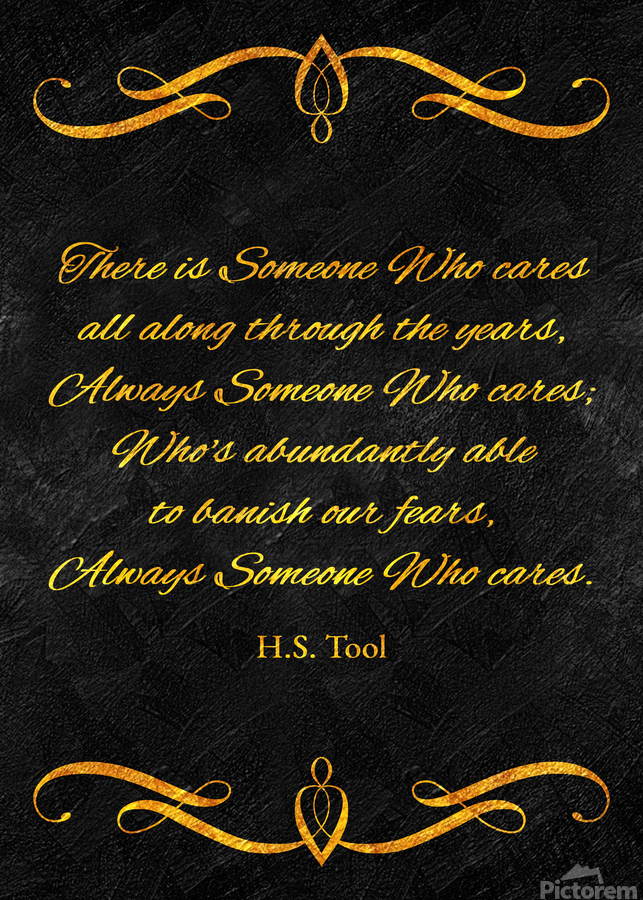 God careth for you gold by ABConcepts Wall Art