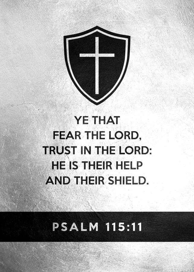 Psalm 115:11 Bible Verse Wall Art by ABConcepts Wall Art