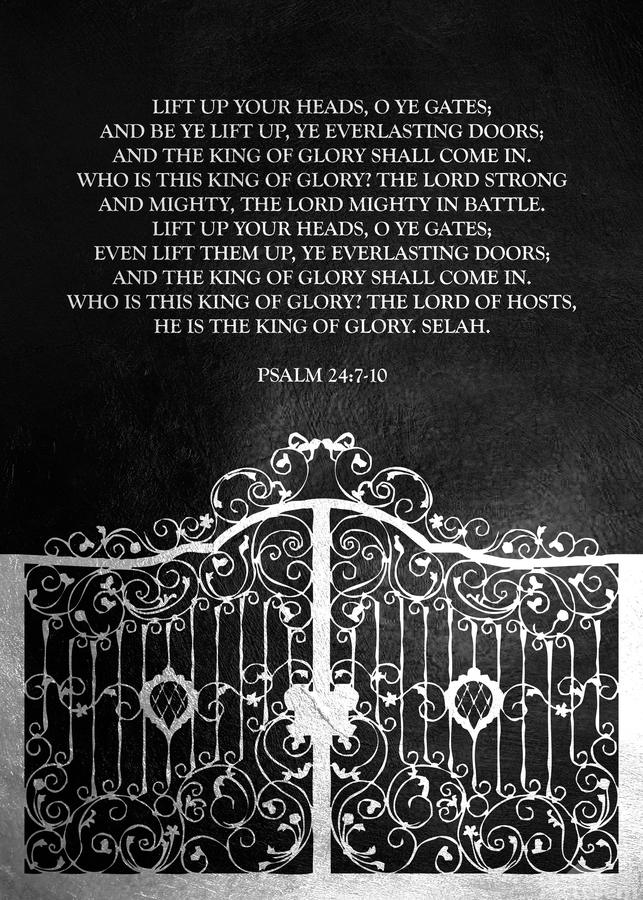 Psalm 24:7-10 Bible Verse Wall Art by ABConcepts Wall Art