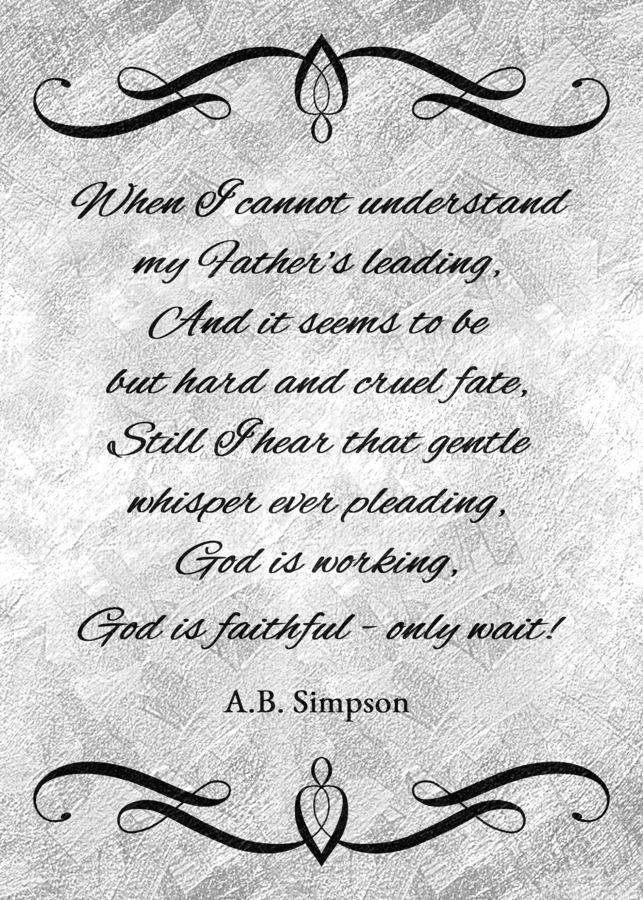 ab simpson only wait silver by ABConcepts Wall Art