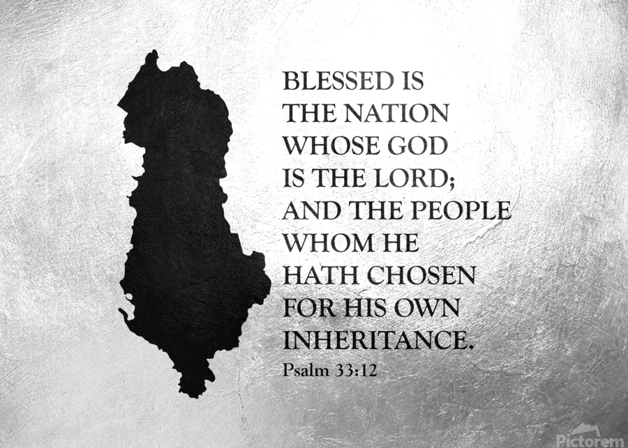 Albania Charcoal Map Wall Art par ABConcepts