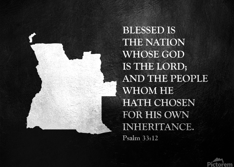 Angola Silver Map Wall Art by ABConcepts Wall Art