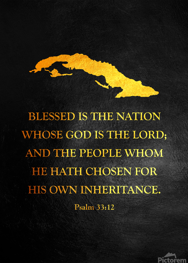 Cuba Gold Map Wall Art by ABConcepts Wall Art