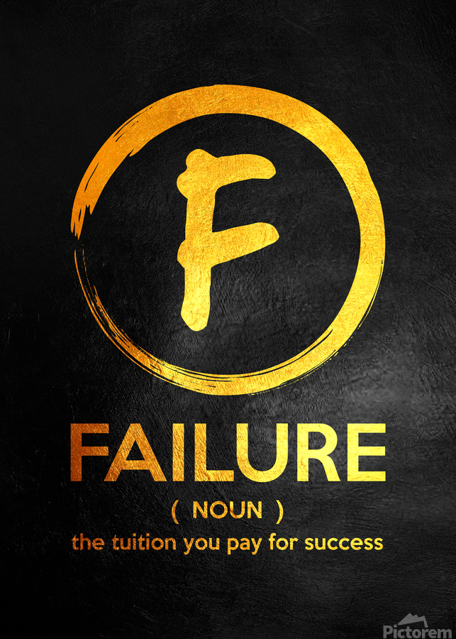 Failure Motivational Wall Art by ABConcepts Wall Art