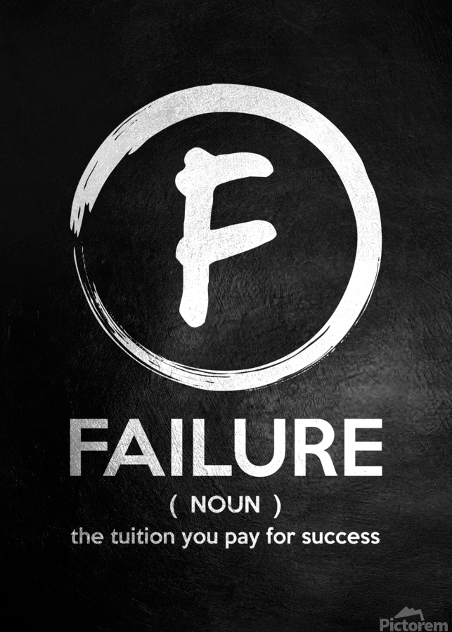 Failure Motivational Wall Art by ABConcepts Wall Art
