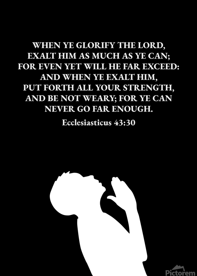 Ecclesiasticus 43:30 Bible Verse Wall Art by ABConcepts Wall Art