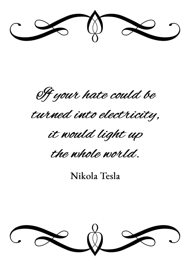 hate and electricity plain by ABConcepts Wall Art