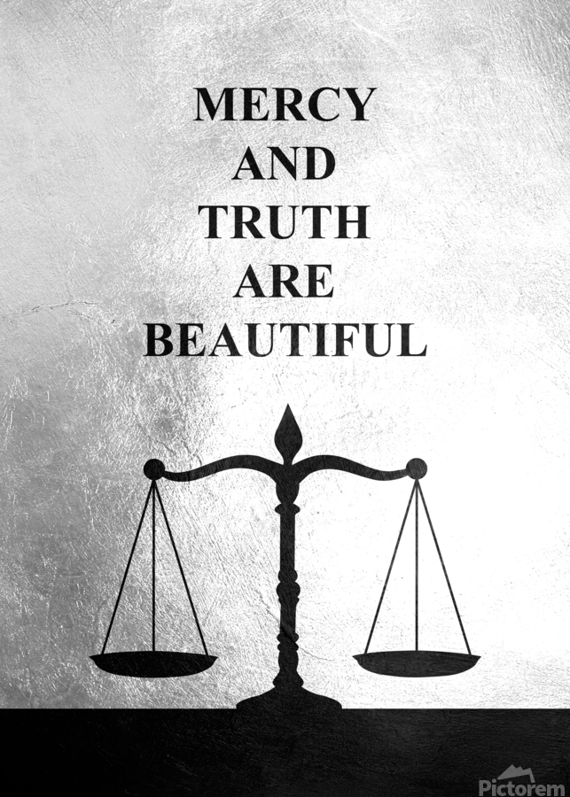 Mercy and Truth Motivational Wall Art by ABConcepts Wall Art