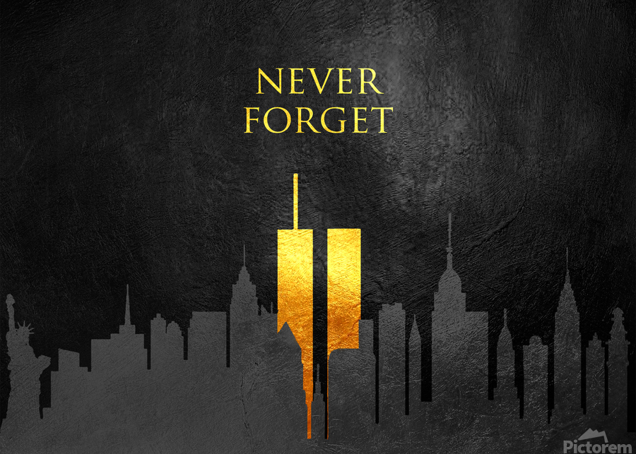 Never Forget 911 Motivational Wall Art by ABConcepts Wall Art