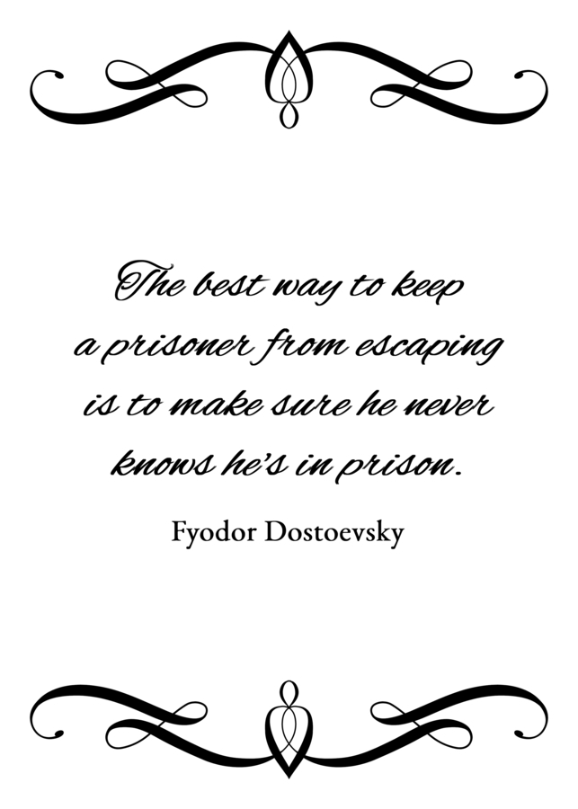 Prisoner - Fyodor Dostoevsky by ABConcepts Wall Art
