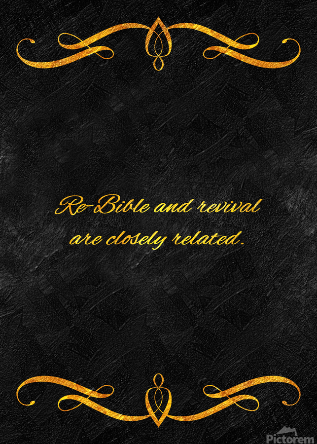 re Bible and revival gold by ABConcepts Wall Art
