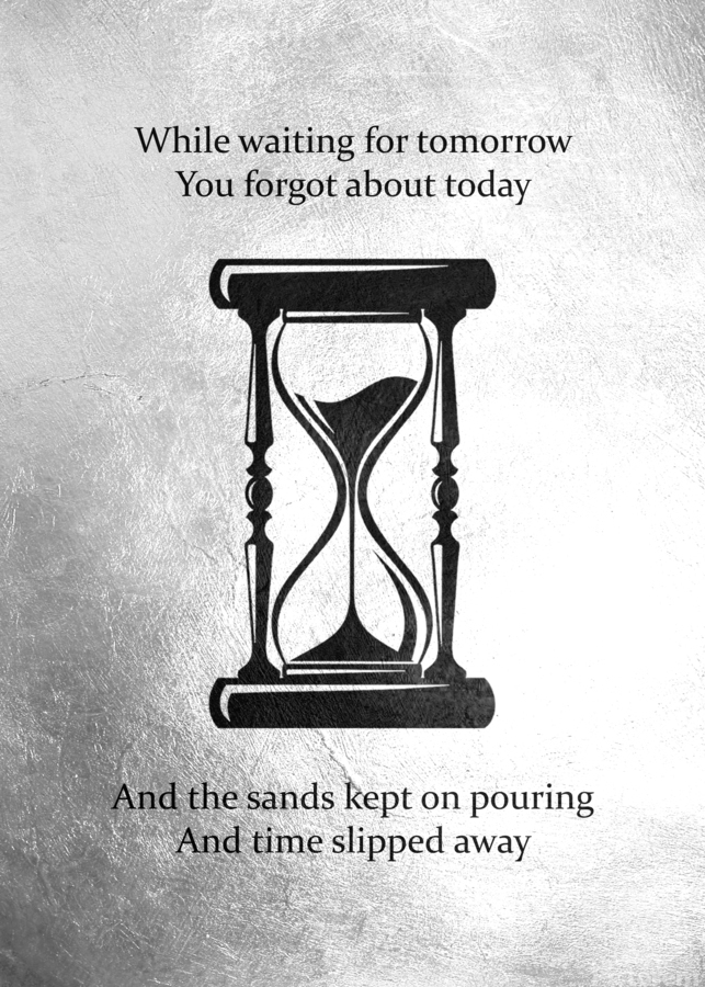 Time Poem Motivational Wall Art by ABConcepts Wall Art