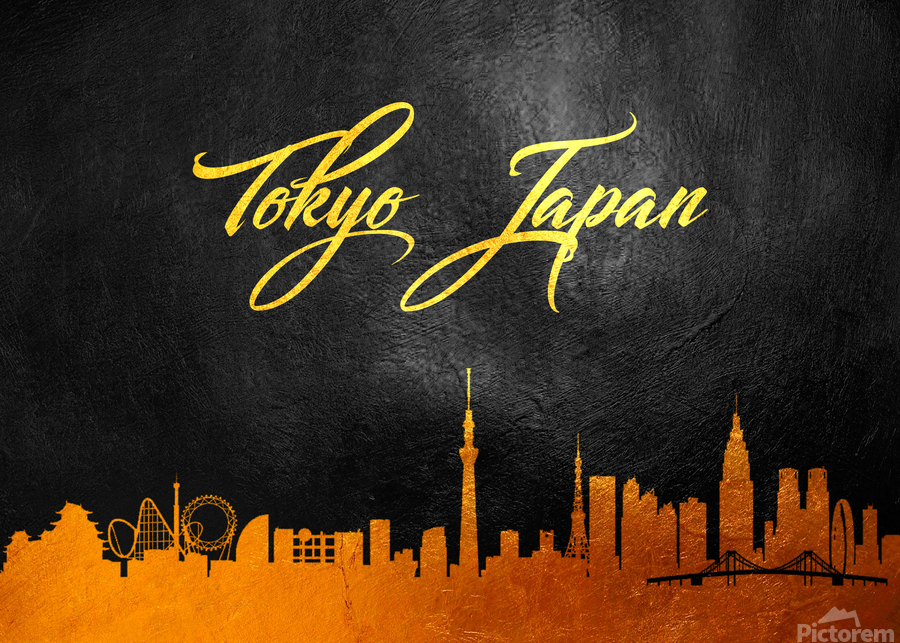 tokyo gold 2 by ABConcepts Wall Art