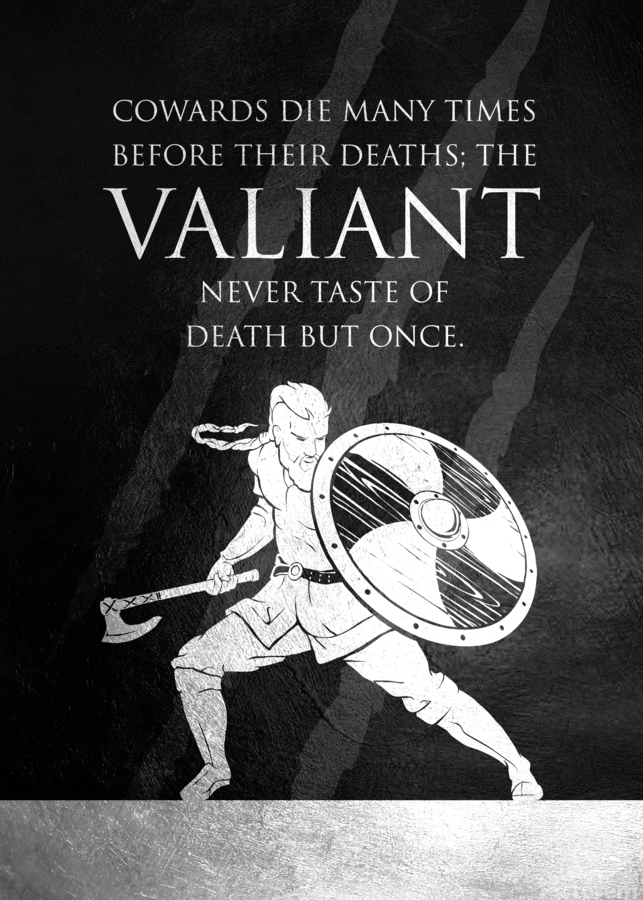 Valiant Viking Motivational Wall Art by ABConcepts Wall Art