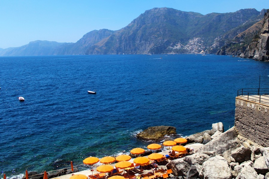 Praiano Beach - Amalfi Coast by Bentivoglio Photography Wall Art
