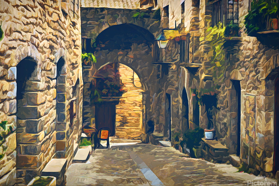 Picturesque Corner - CR2310-9987-PIN by JordiCarrio Wall Art