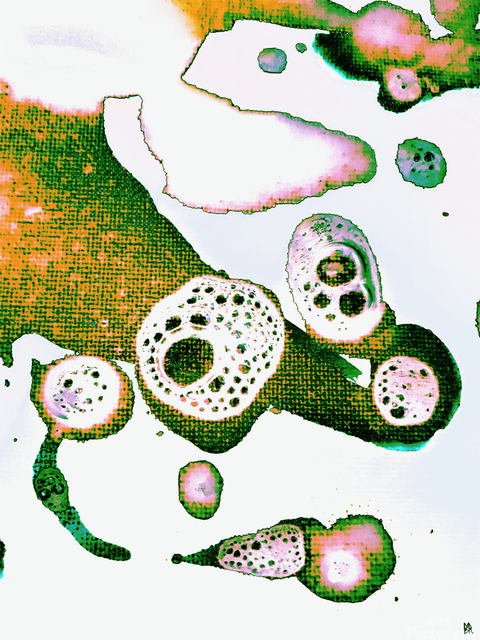 Gold Under Microscope by B Ram Z Wall Art