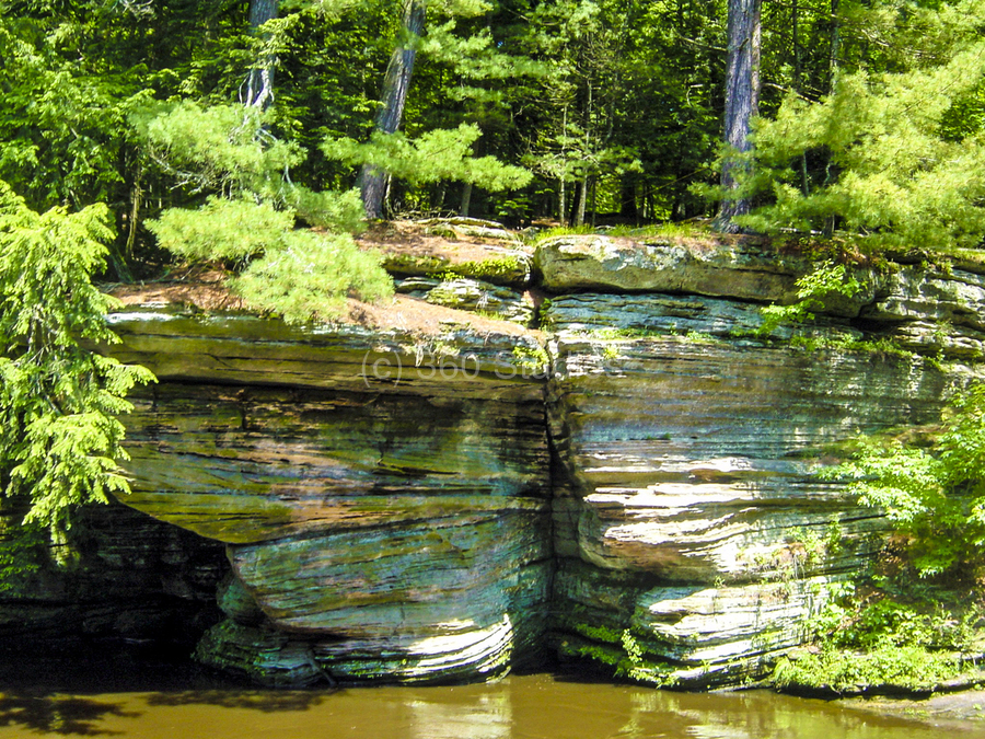 Vintage The Dells of the Wisconsin River 1 of 10 Cambrian Sandstone ...