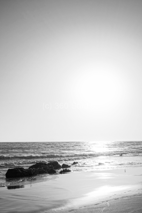 BW Golden California Sunset by 360 Studios Wall Art