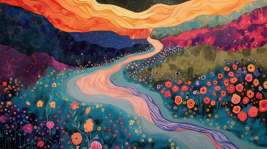 Dream River by Dan Canopy Wall Art