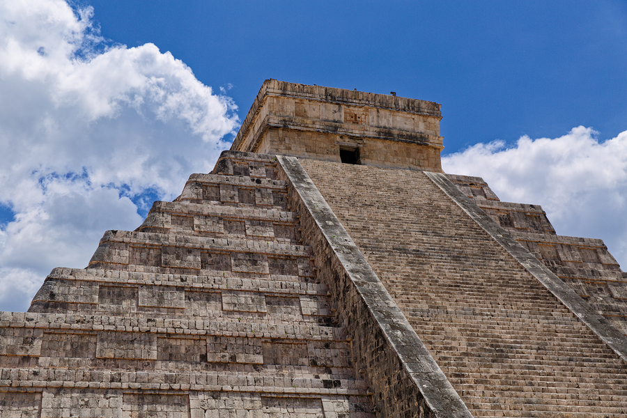 El Castillo in the Clouds by Taylor Ehat Photography Wall Art