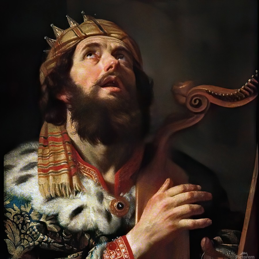 King David by Gerrit van Honthorst Wall Art