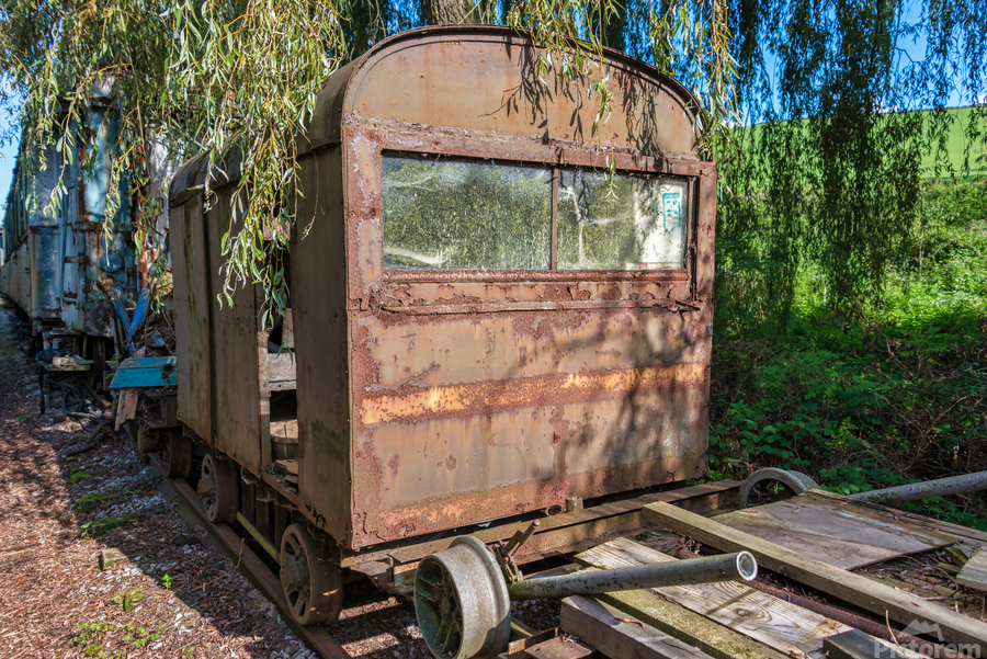 old rusted train at trainstation hombourg in belgium by ChrisWillemsen ...