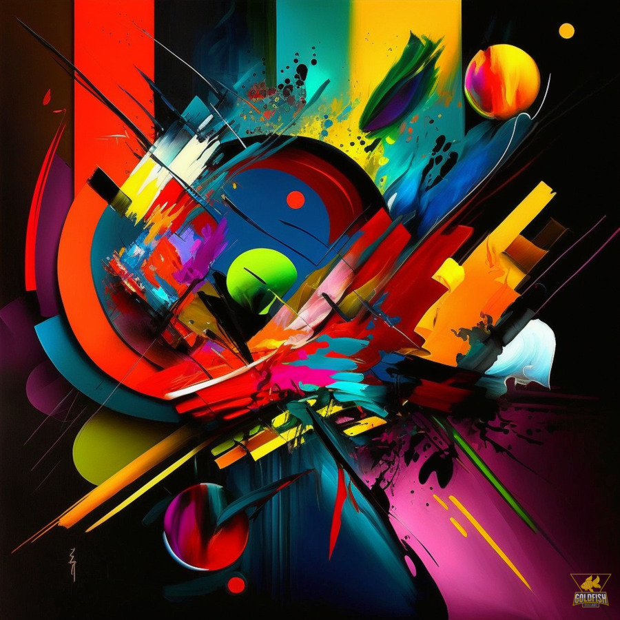 Abstract wall art by Goldfishwallart Wall Art