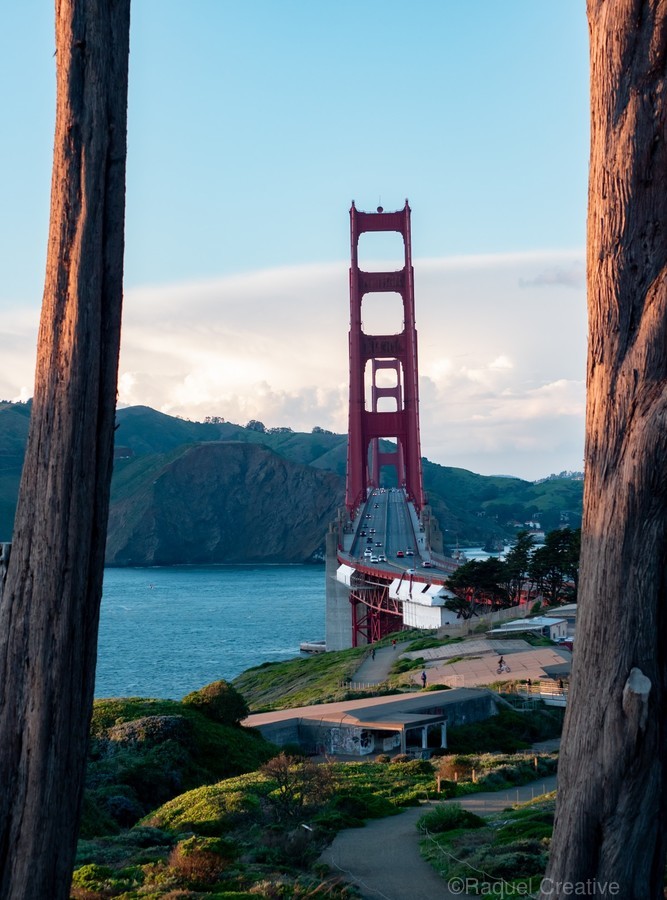 The Golden Gate in the evening San Francisco by Raquel Creative Wall Art