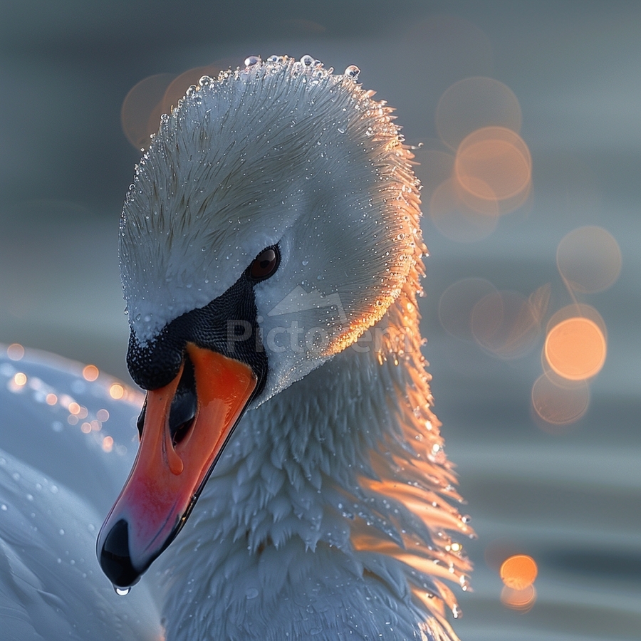 Soaring Swan by rizu_designs Wall Art