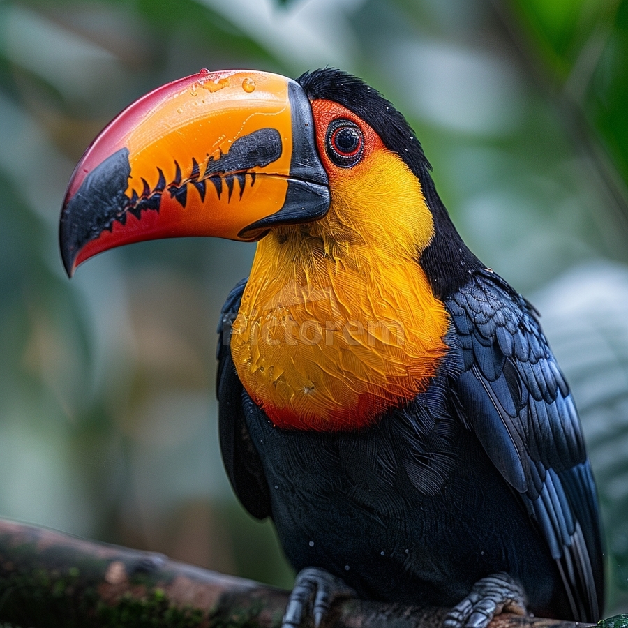 Majestic Toucan Beauty by rizu_designs Wall Art