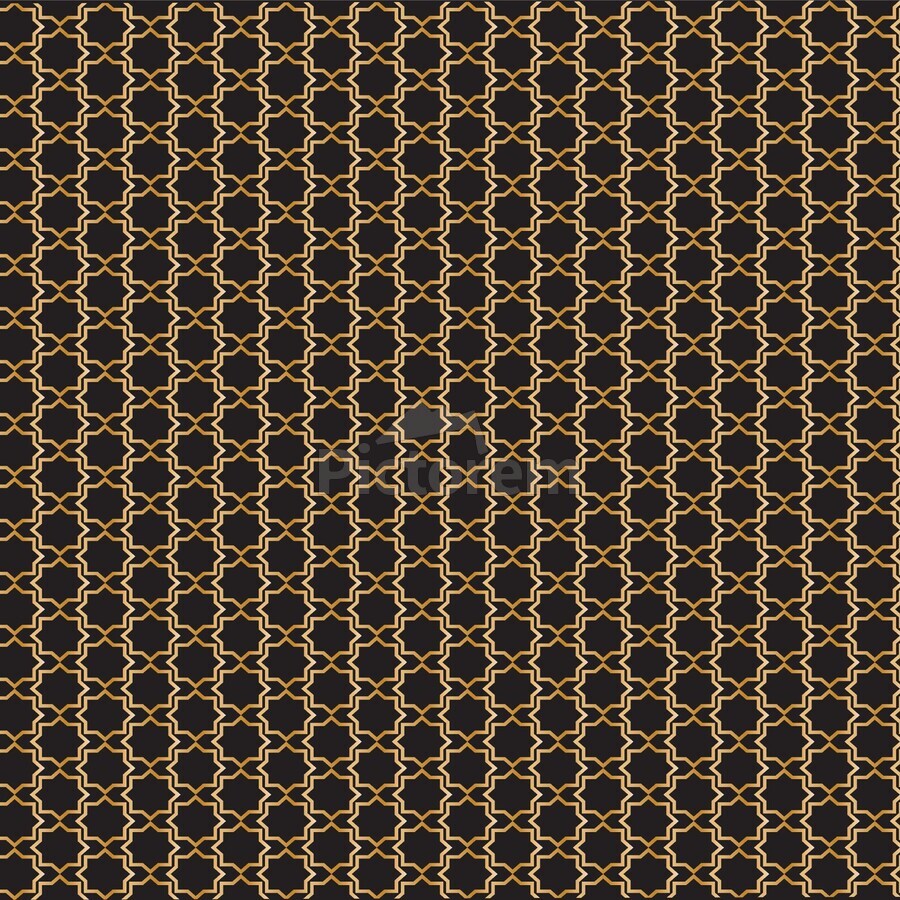 Arabesque Background by rizu_designs Wall Art