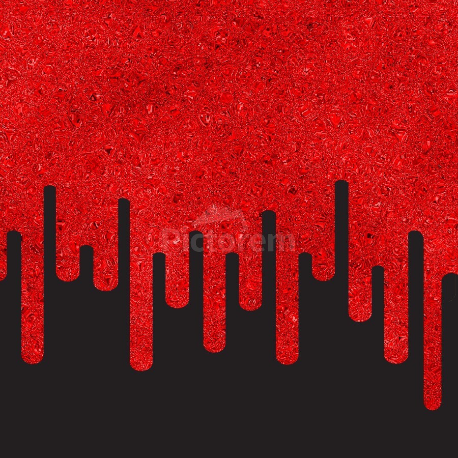 Dripping Red Glitter by rizu_designs Wall Art