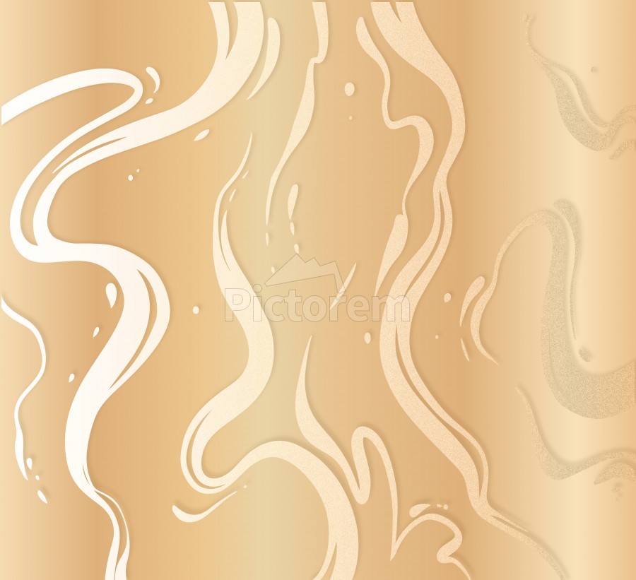 Maple Liquid Marble by rizu_designs Wall Art