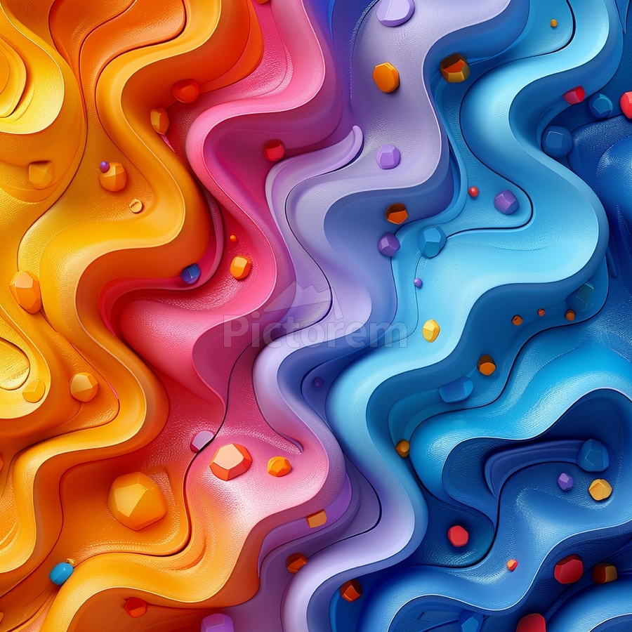 Flow Abstract by rizu_designs Wall Art